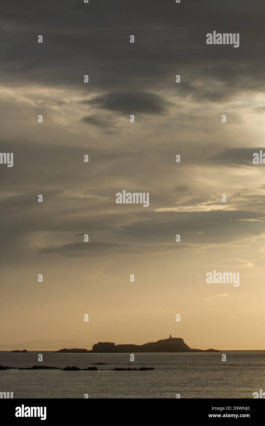 Fidra Island/Lighthouse of the East Lothian Coastline Stock Photo - Alamy