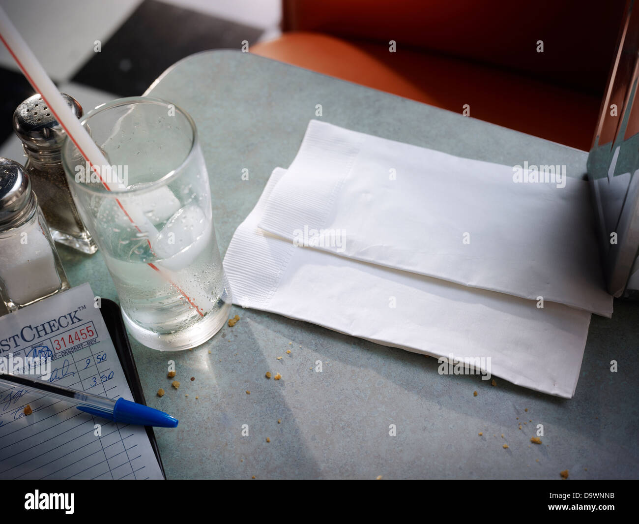 diner table top Stock Photo - Alamy