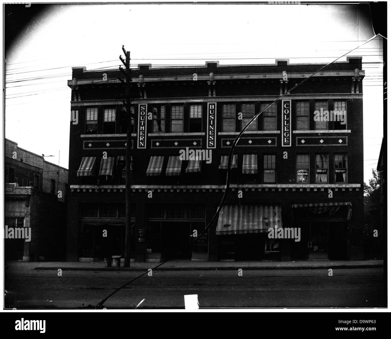 A photograph of the Daniel Building taken around 1915, showcasing early ...