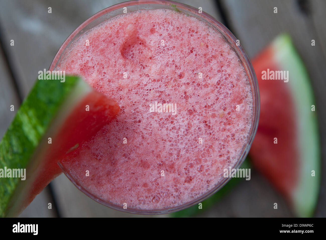 Watermelon Smoothie as seen from above Stock Photo - Alamy