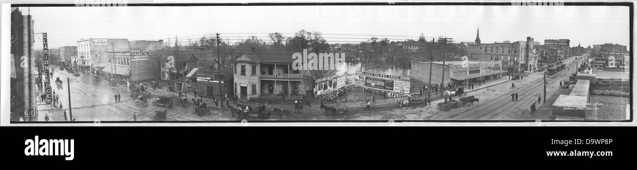 A panoramic view of downtown Jackson, Mississippi, taken around 1914 ...
