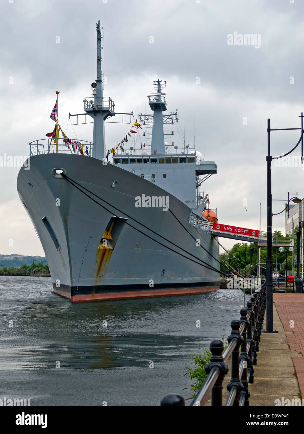 HMS Scott, Royal Navy Survey vessel, in Cardiff Stock Photo - Alamy