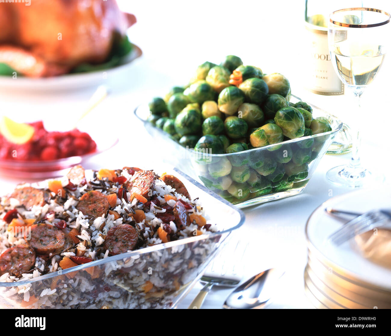 table full of food Stock Photo - Alamy
