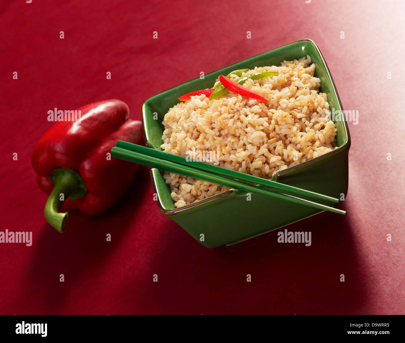 brown rice bowl Stock Photo - Alamy