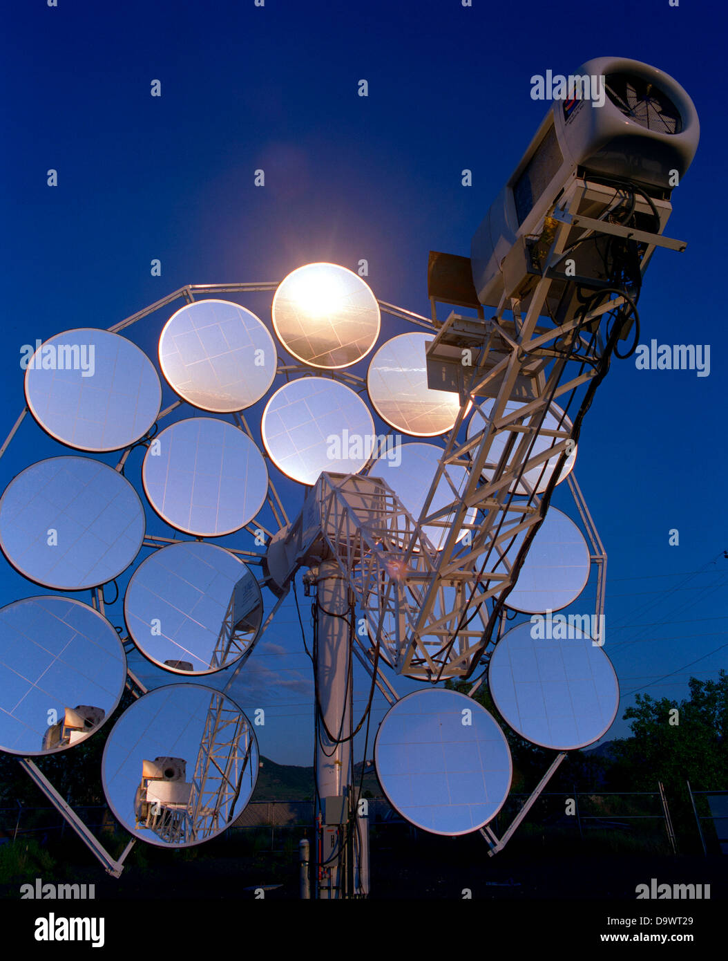 Stirling Solar power systems solar dish engine June 12, 1996 in Golden ...