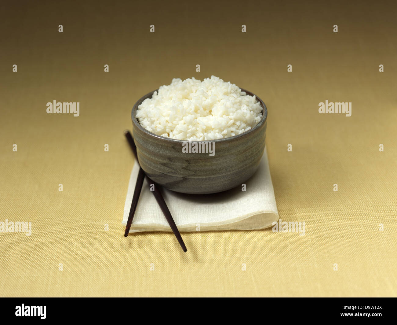 white rice bowl Stock Photo - Alamy