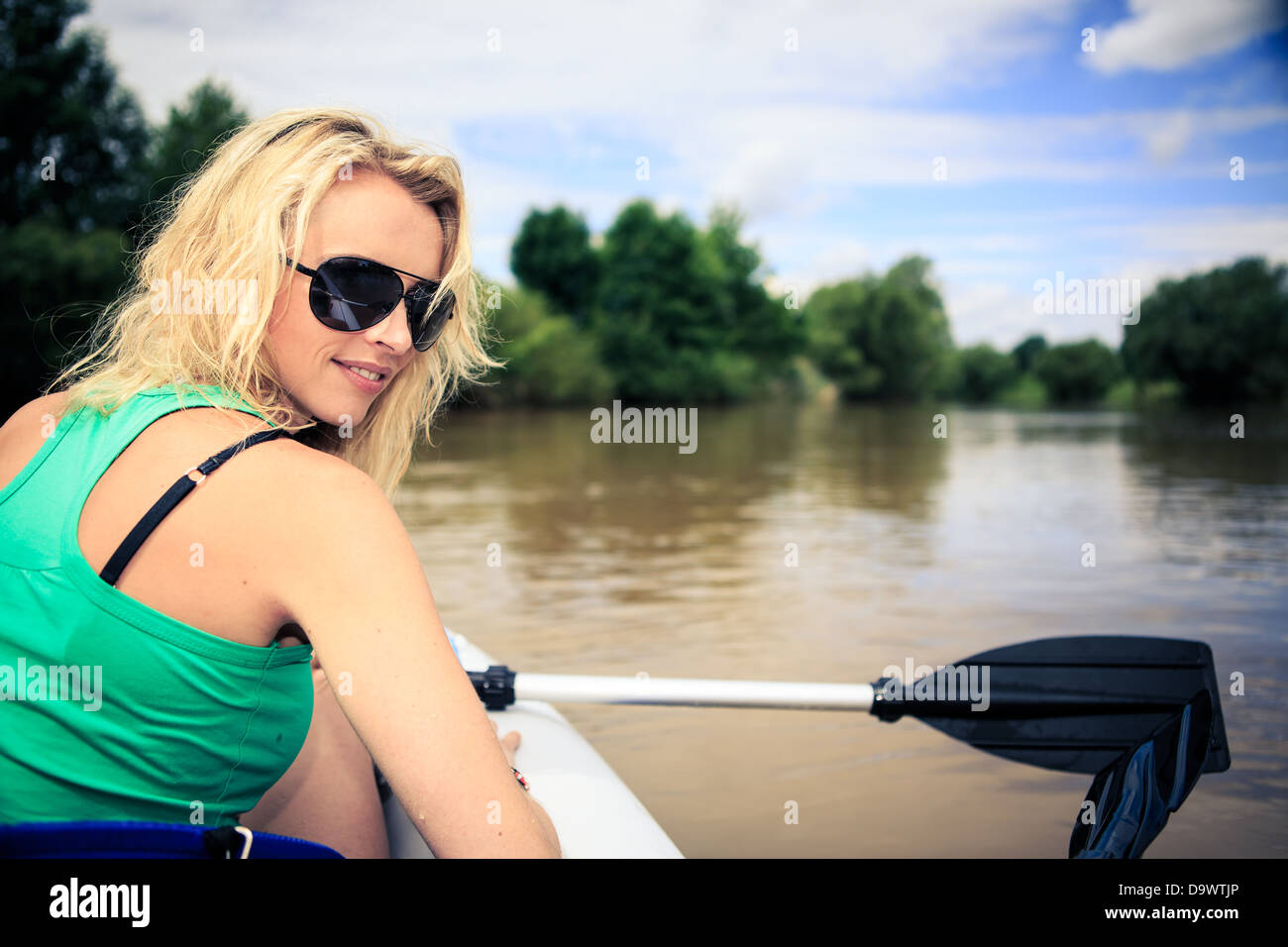 Woman boat hi-res stock photography and images - Alamy