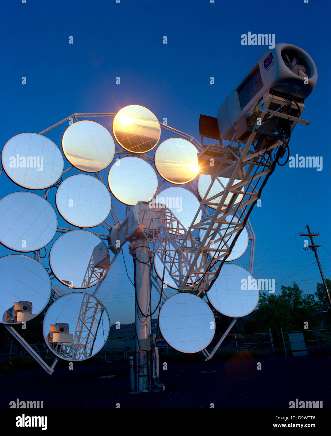 Stirling Solar power systems solar dish engine June 12, 1996 in Golden ...