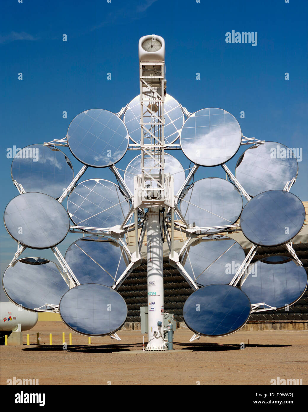 Stirling Solar power systems solar dish engine at the STAR Center ...