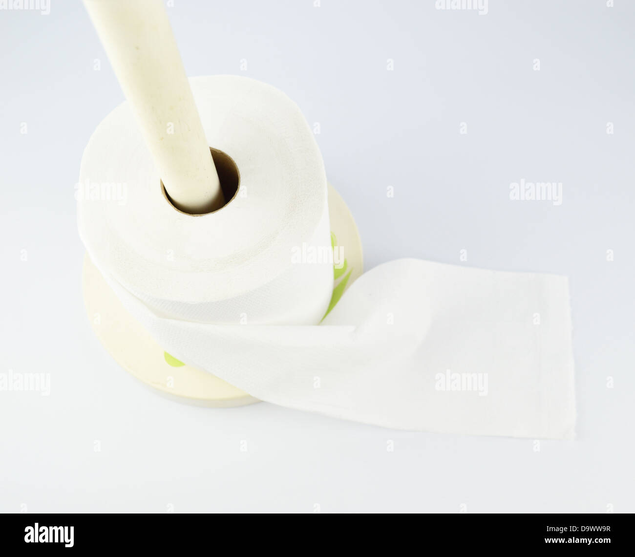 Roll of tissue.Isolated on white background Stock Photo - Alamy