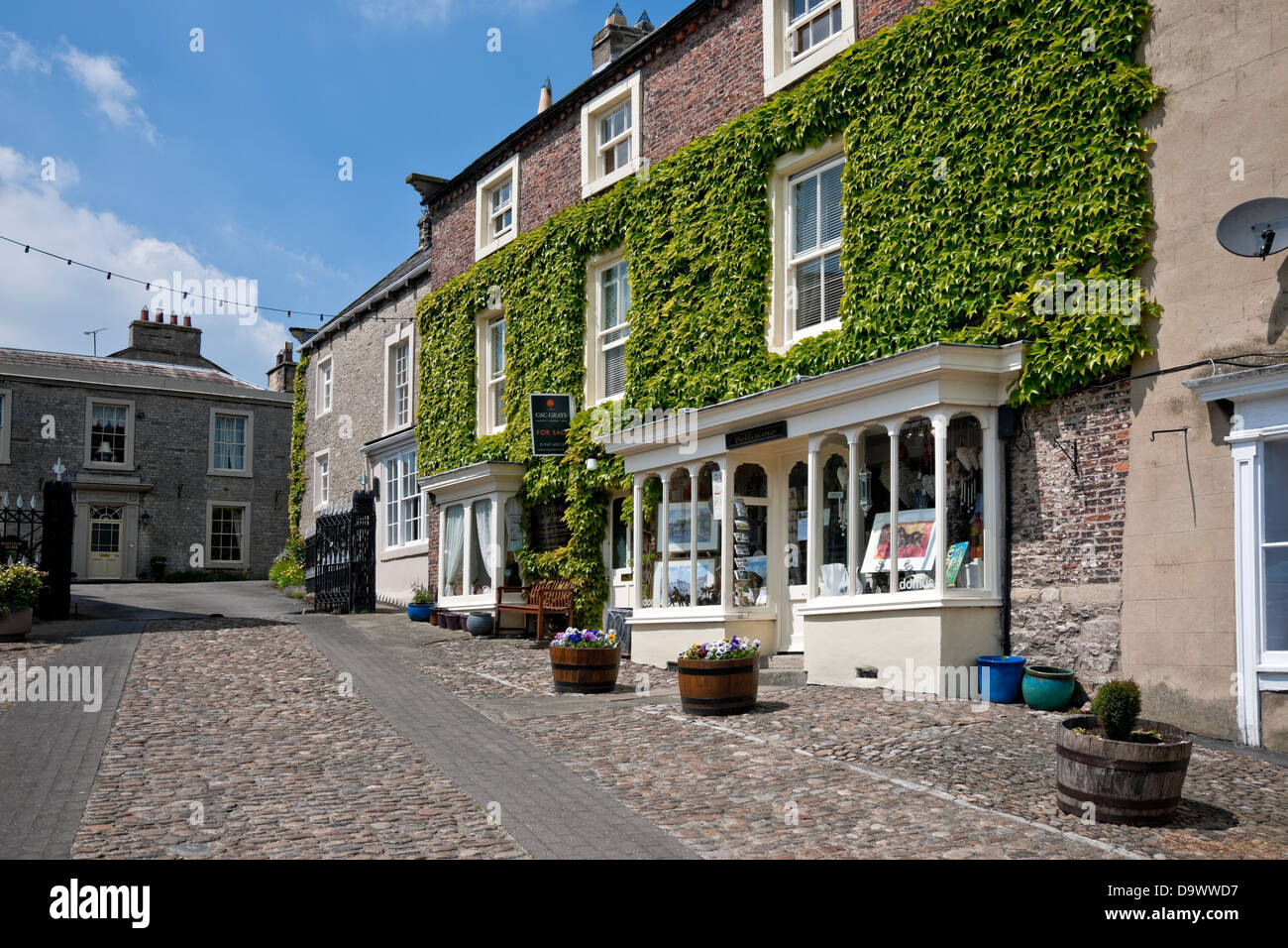 Village Shops stores in summer Middleham Wensleydale North Yorkshire ...