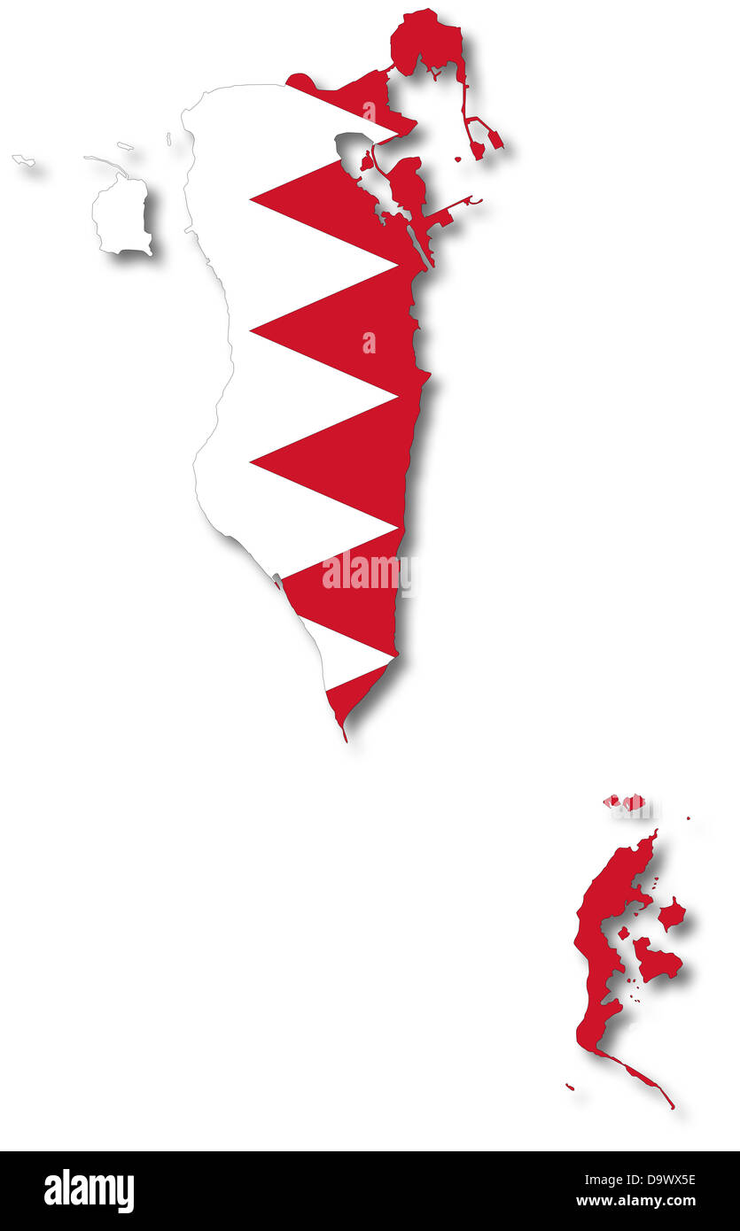 Bahrain map hi-res stock photography and images - Alamy