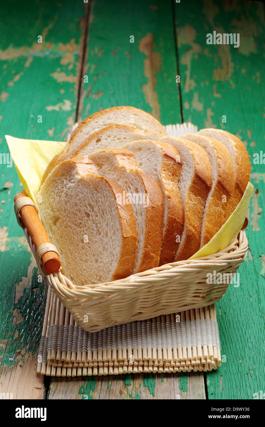 Sliced white bread basket hi-res stock photography and images - Alamy