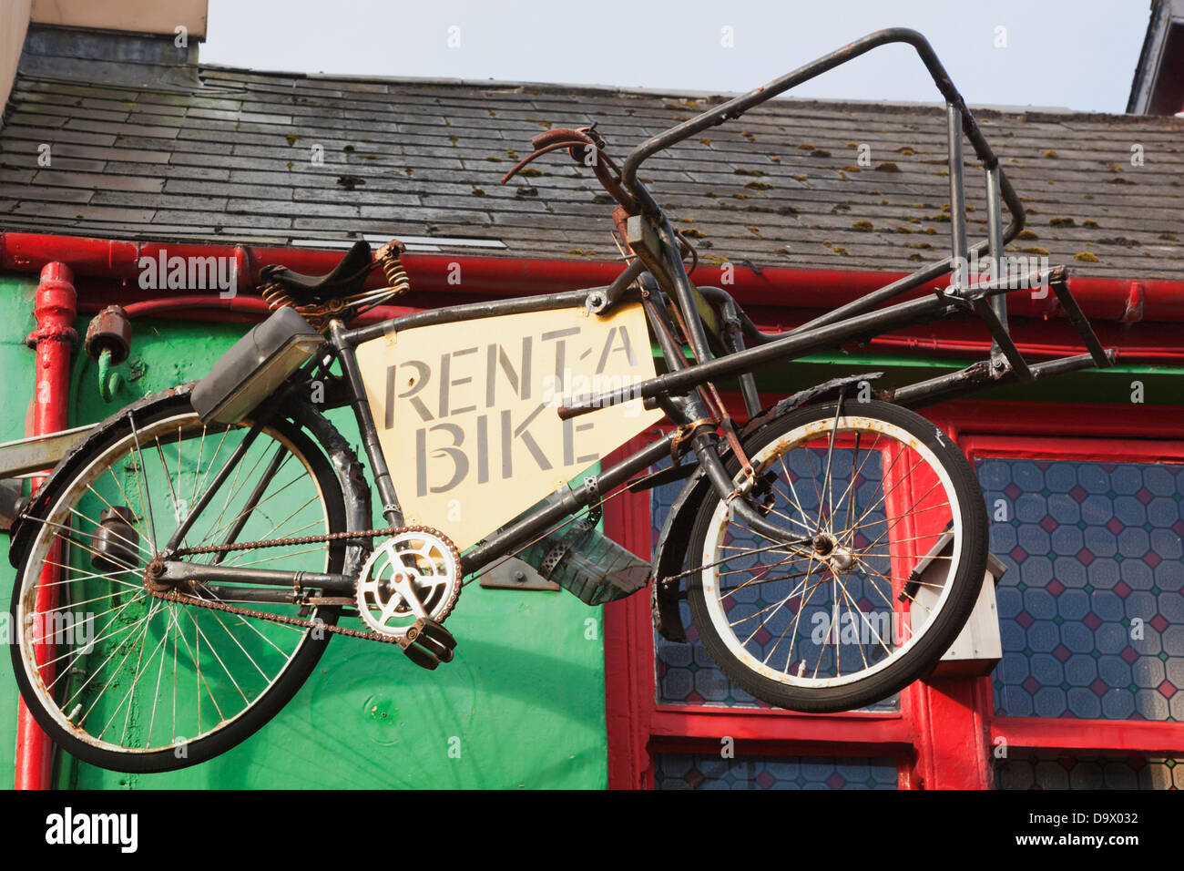 Bike rent sign hi-res stock photography and images - Alamy