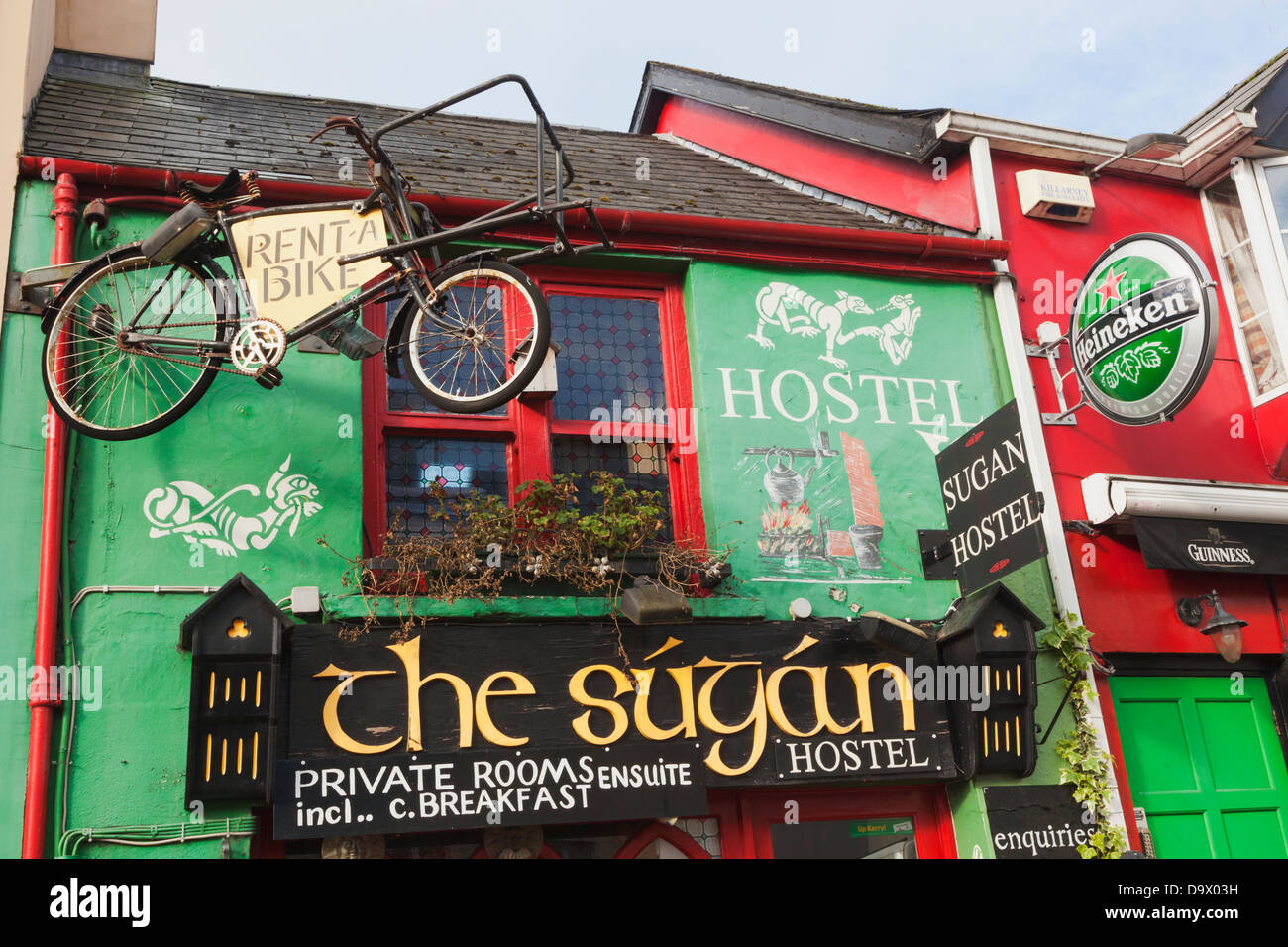 The Sugan Hostel; Killarney County Kerry Ireland Stock Photo - Alamy