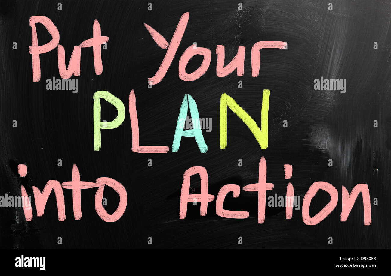 Put plan action concept hi-res stock photography and images - Alamy