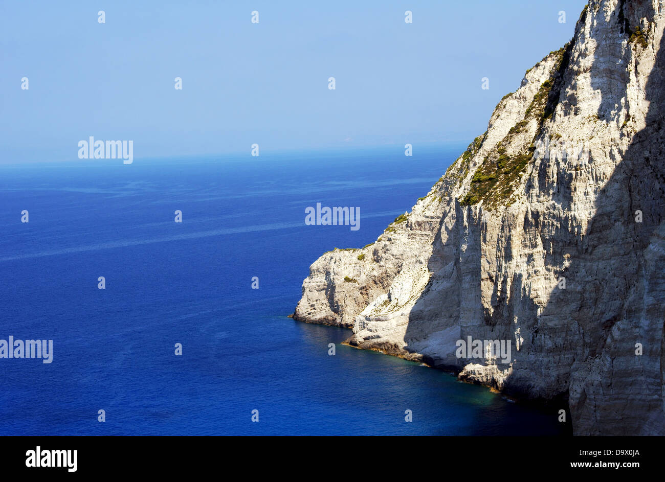 white rock on coast at Zakynthos island, Greece Stock Photo - Alamy