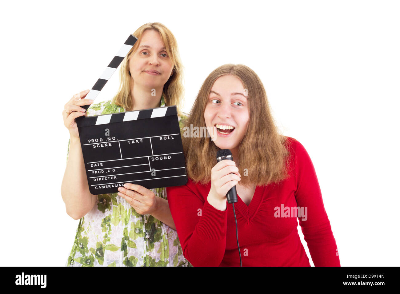 Two women working in the entertainment industry Stock Photo - Alamy