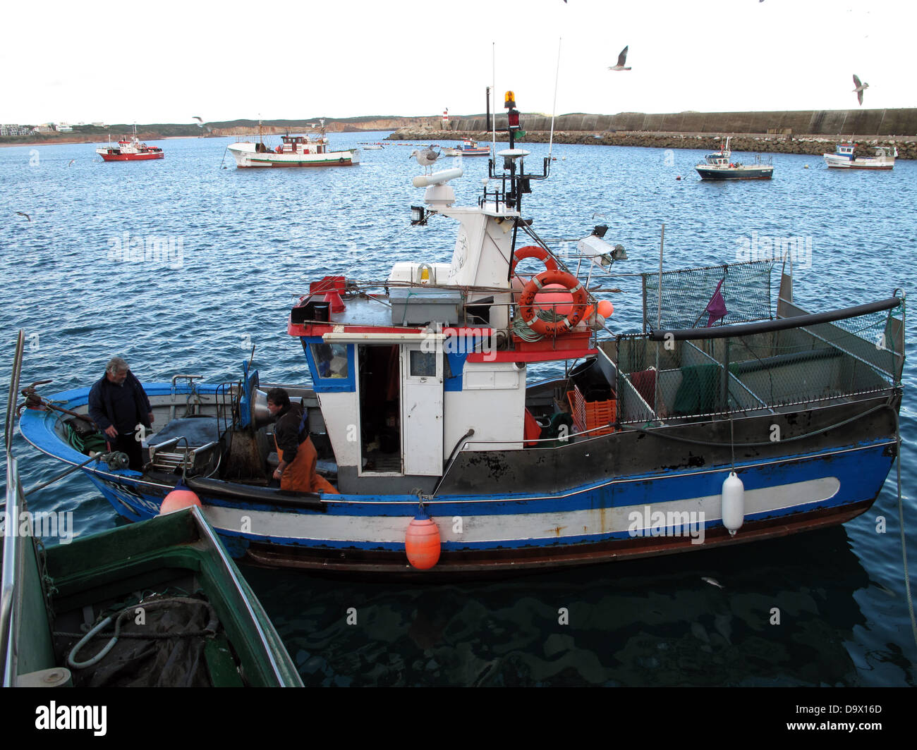 Boat Fishing Fisherman Harbour Marina Sagres Portugal Stock Photo - Alamy