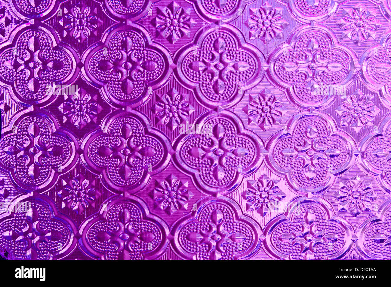 Violet of Stained glass Stock Photo - Alamy