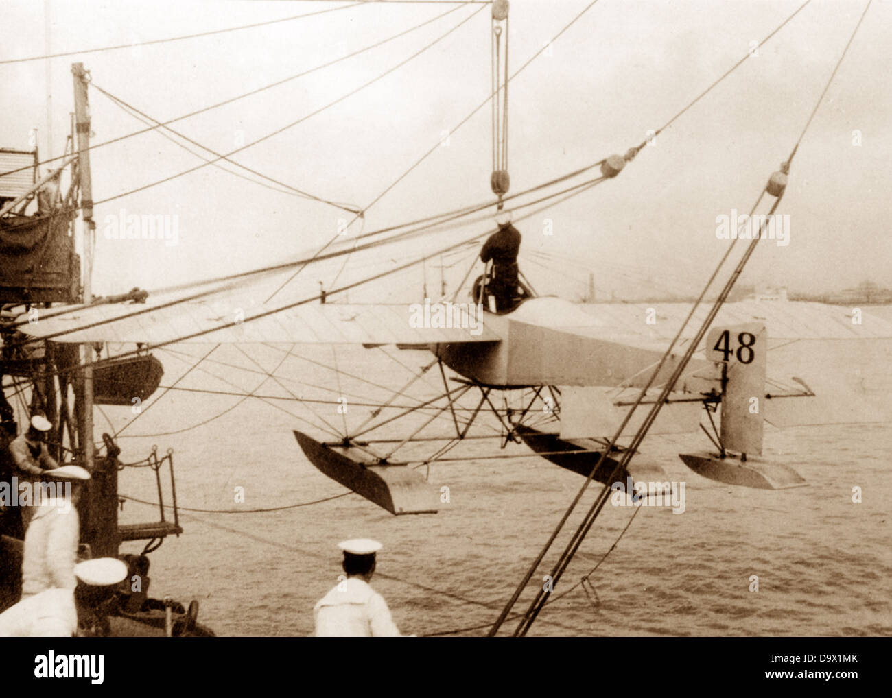 Navy biplane hi-res stock photography and images - Alamy