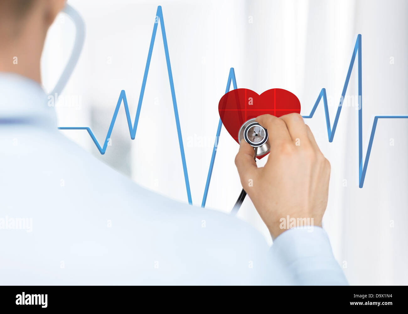 doctor listening to heart beat Stock Photo - Alamy