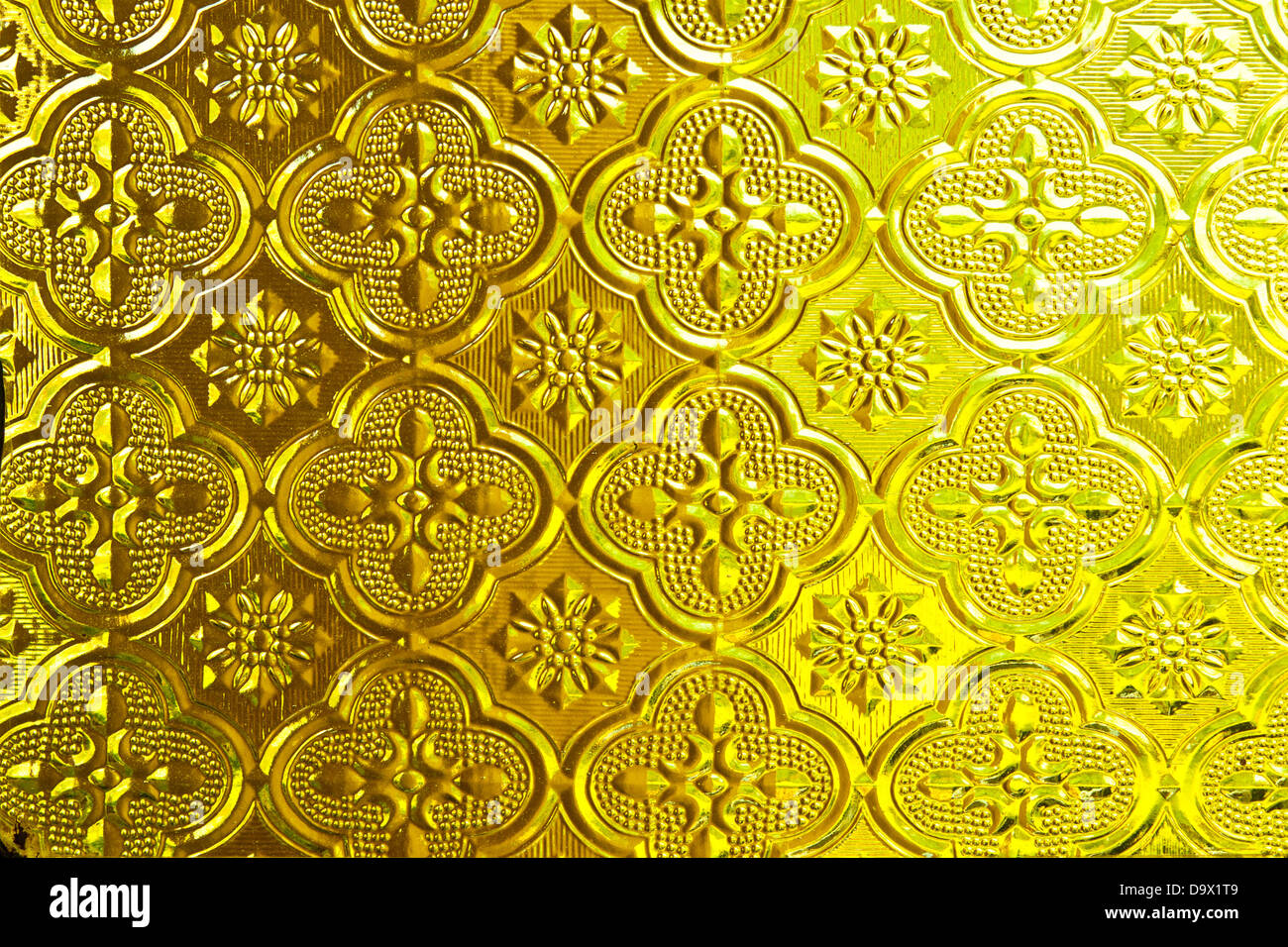 Yellow of Stained glass Stock Photo - Alamy