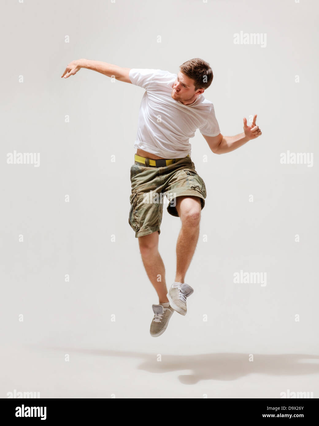 male dancer jumping in the air Stock Photo - Alamy