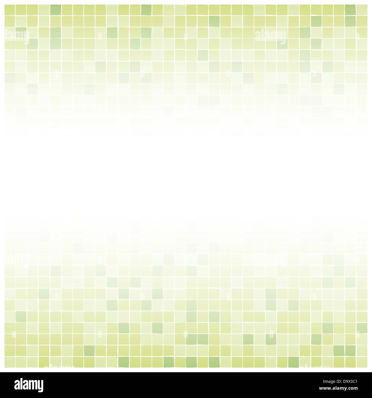 Background of little irregular green tiles with white center fade Stock ...