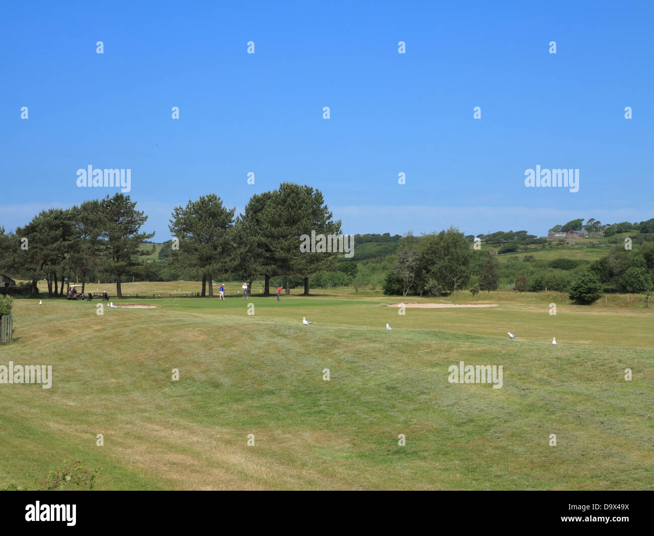 Porthmadog golf club Stock Photo - Alamy