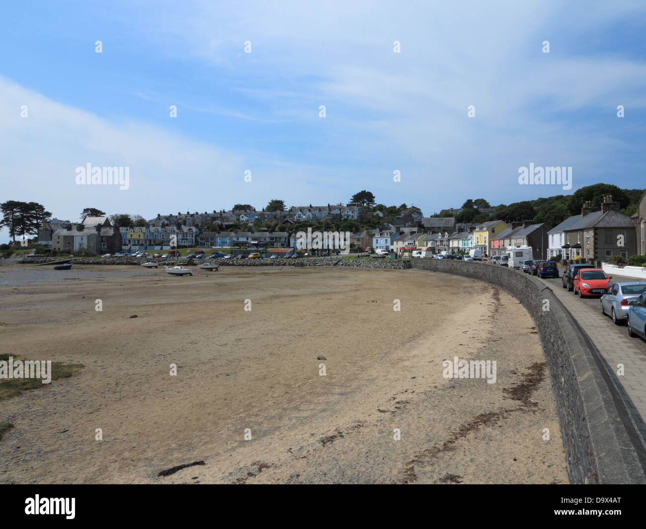 Seafront properties, Borth-y-Gest, Porthmadog, Gwynedd Stock Photo - Alamy