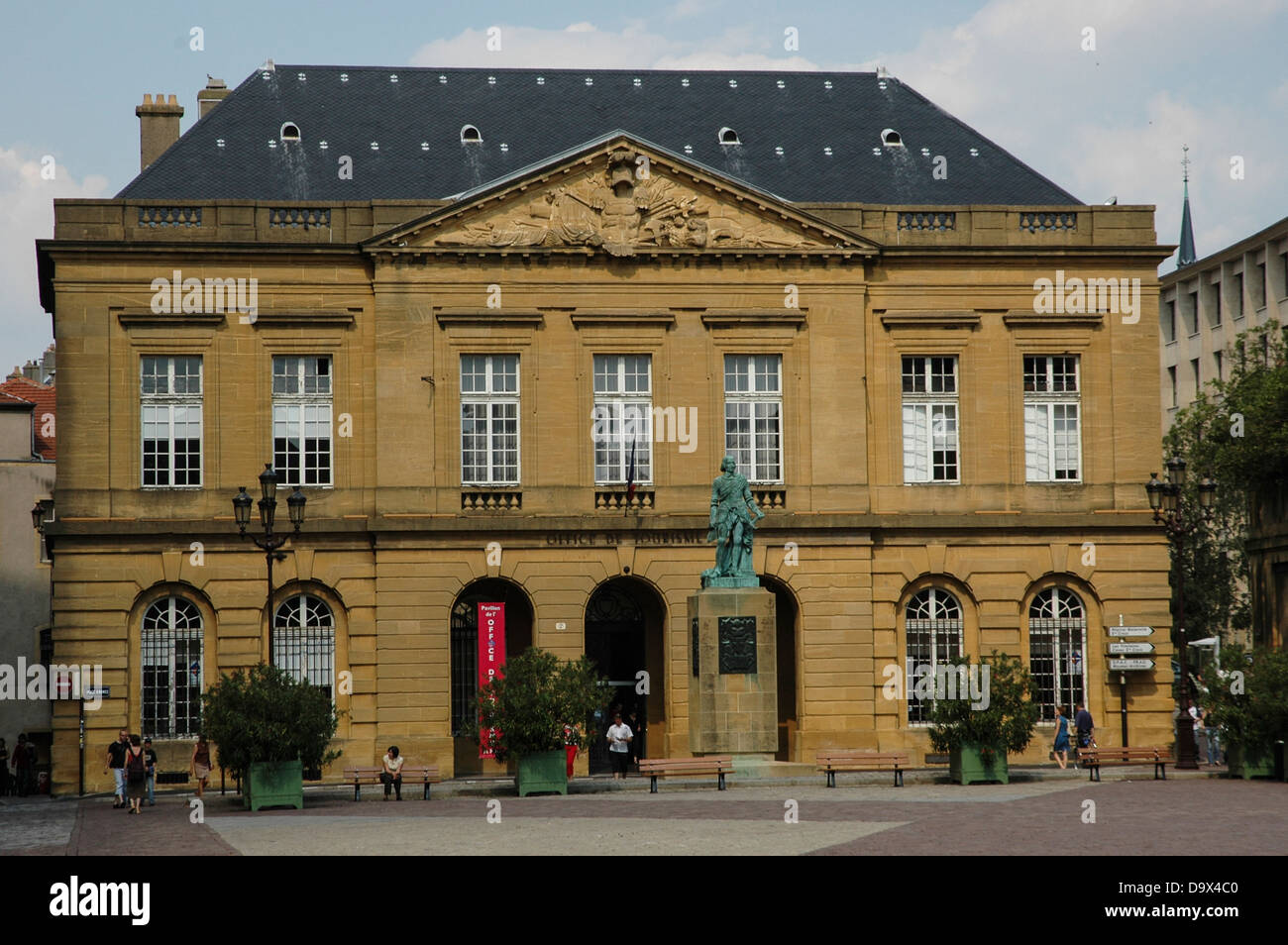 Tourist office Place d'Armes, Statue of general Fabert, Metz Lorraine ...