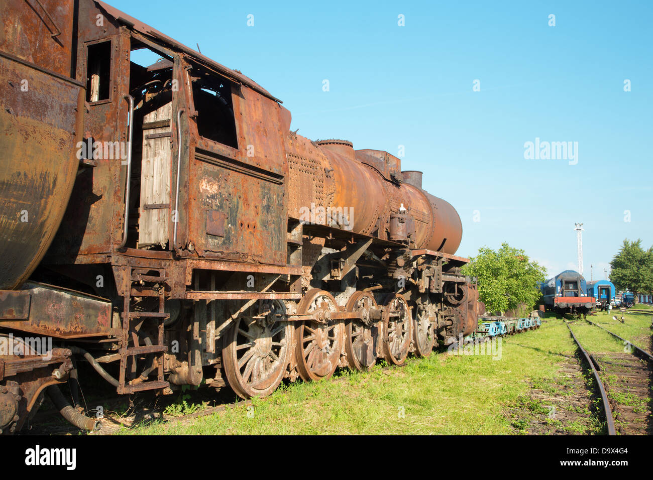 Old rust steam locomotive hi-res stock photography and images - Alamy