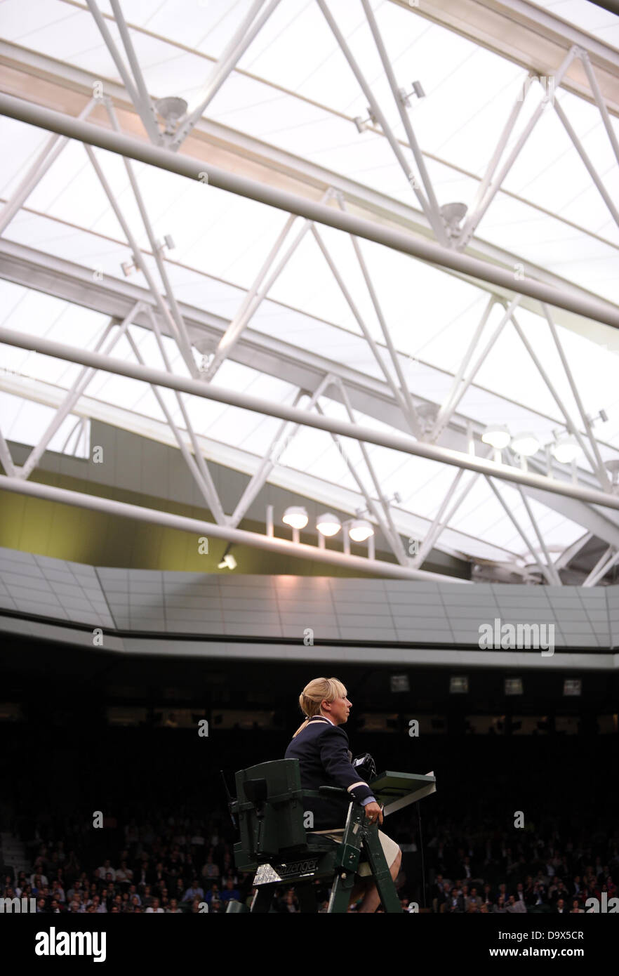 ROOF IS ON CENTRE COURT ABOVE THE WIMBLEDON CHAMPIONSHIPS 20 THE ALL ...
