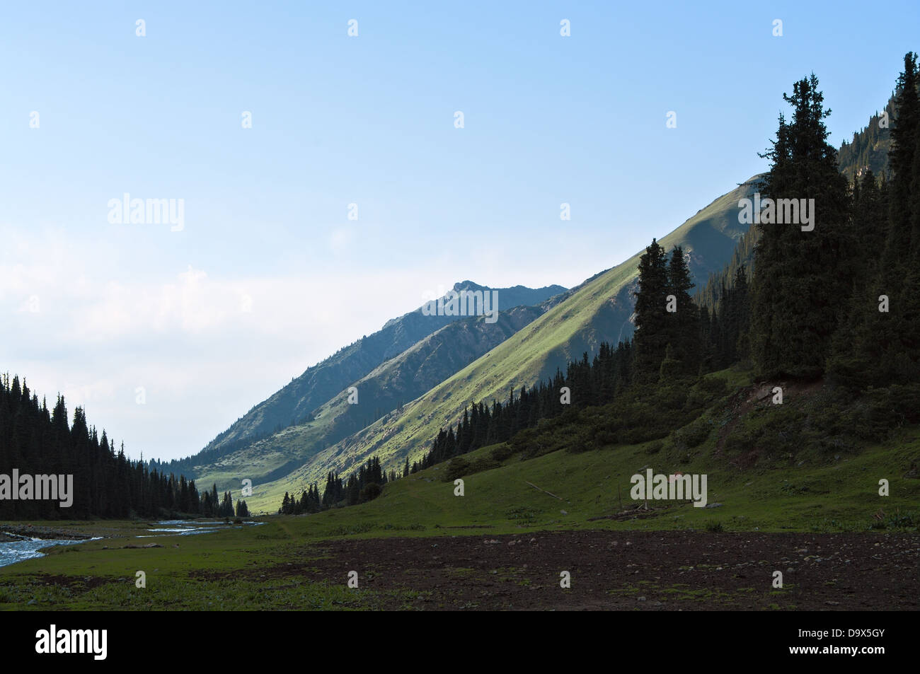 Mountain Valley Aksay, Kyrgyzstan Stock Photo - Alamy