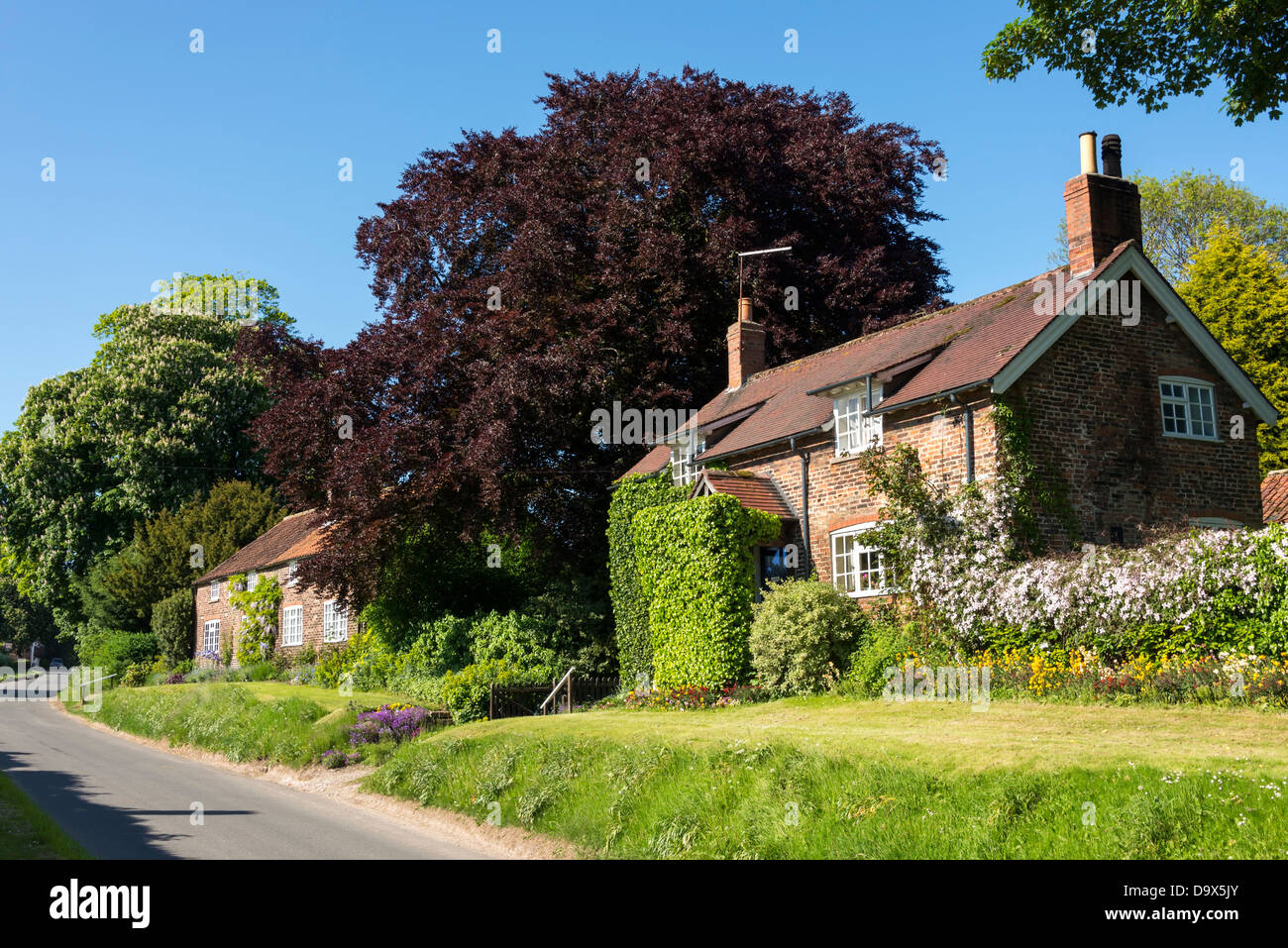 Holme on the Wolds village, East Riding of Yorkshire, England Stock ...