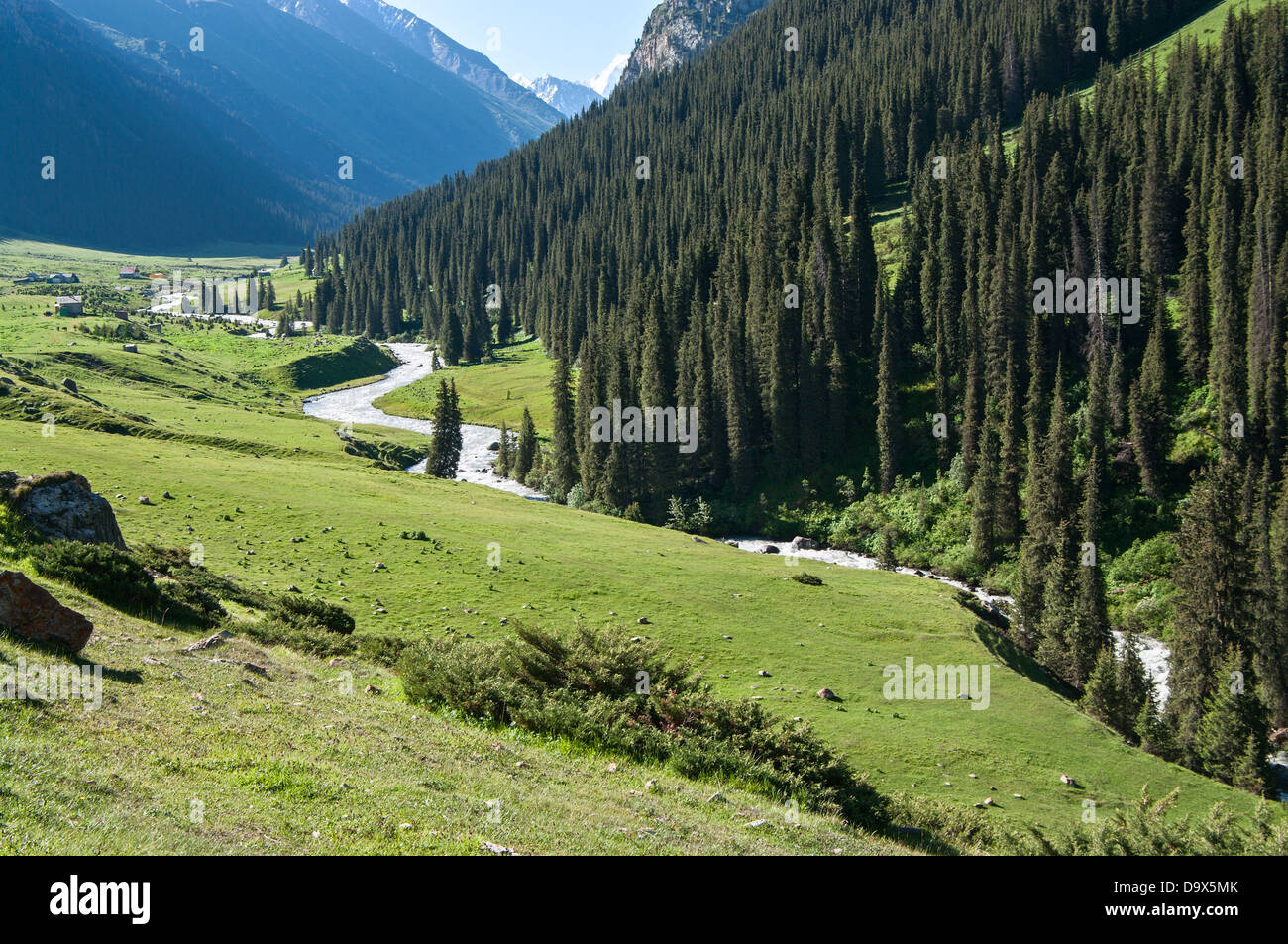 Mountain Valley Aksay, Kyrgyzstan Stock Photo - Alamy