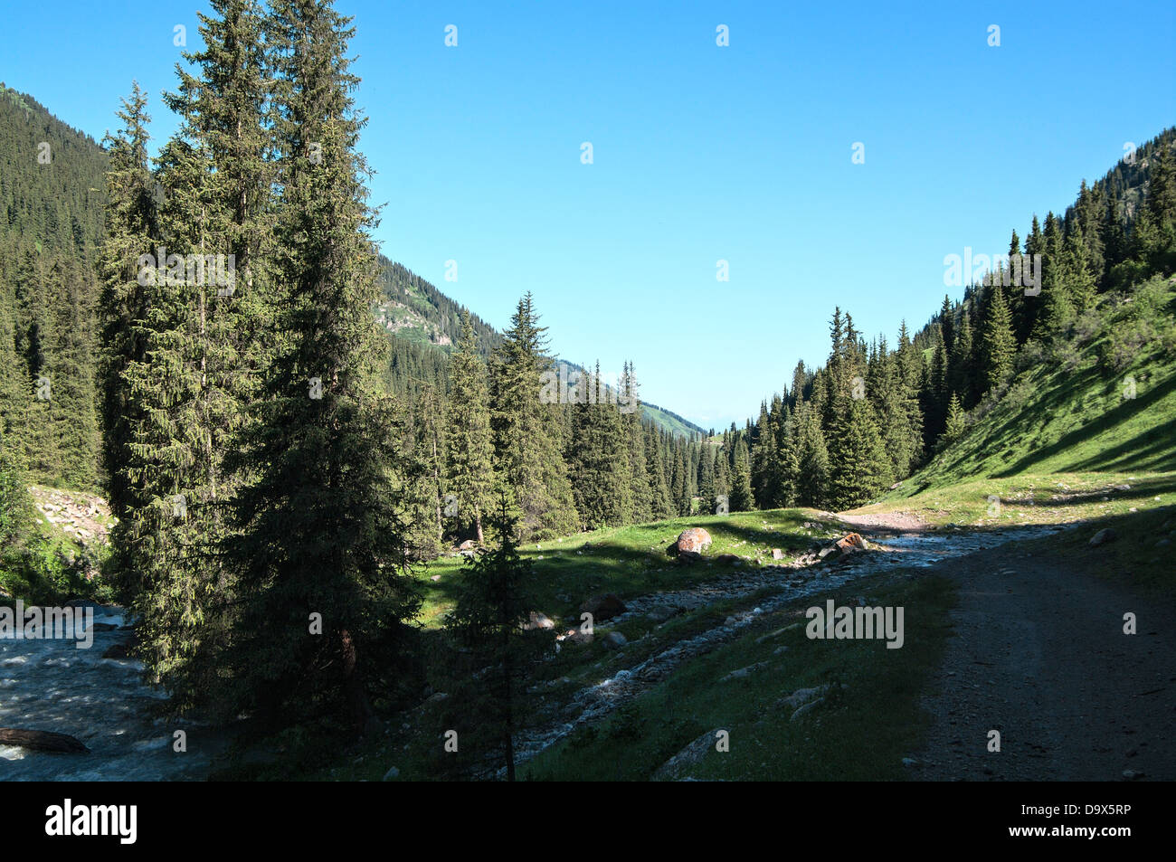 Mountain Valley Aksay, Kyrgyzstan Stock Photo - Alamy