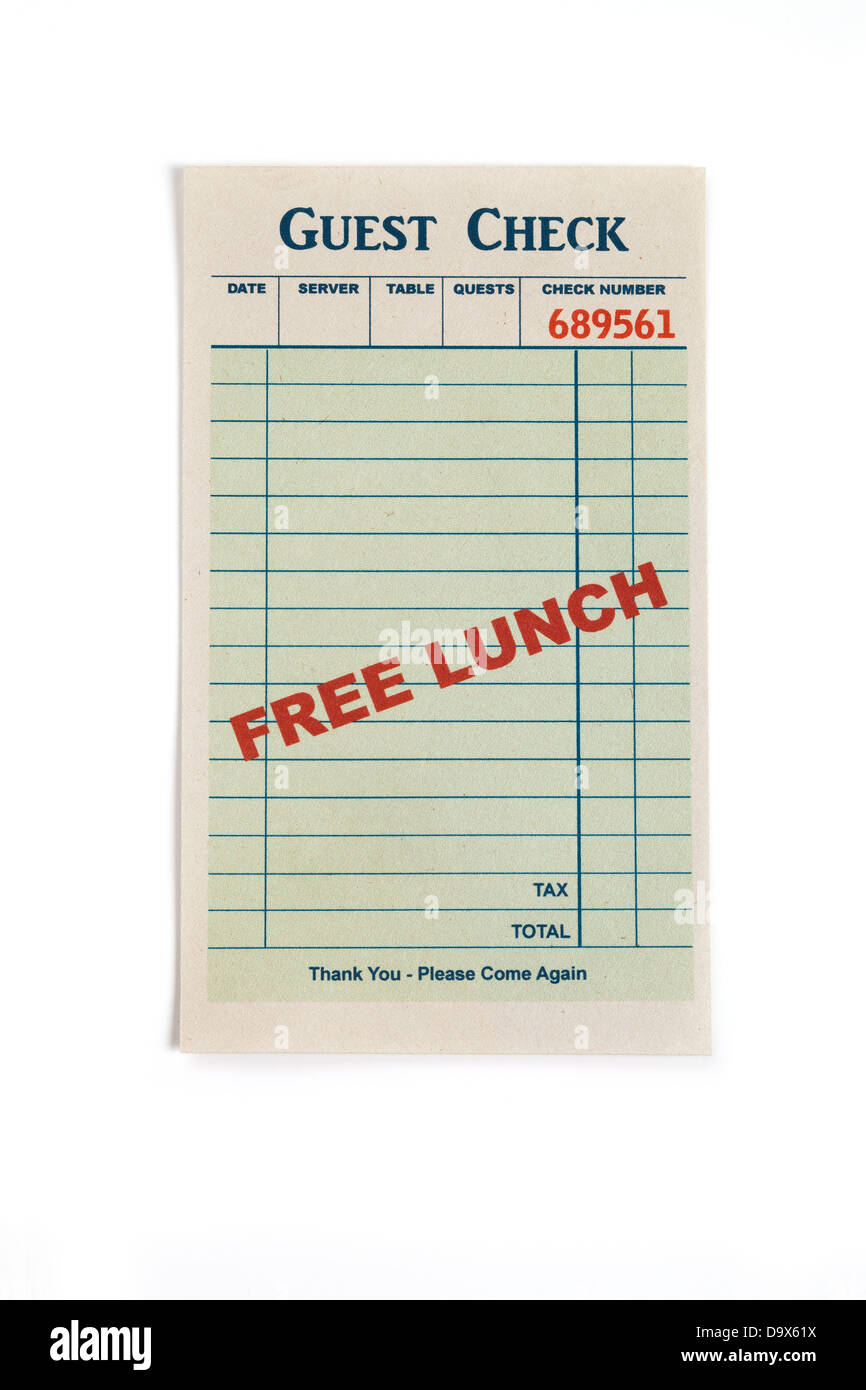 Lunch bill hi-res stock photography and images - Alamy