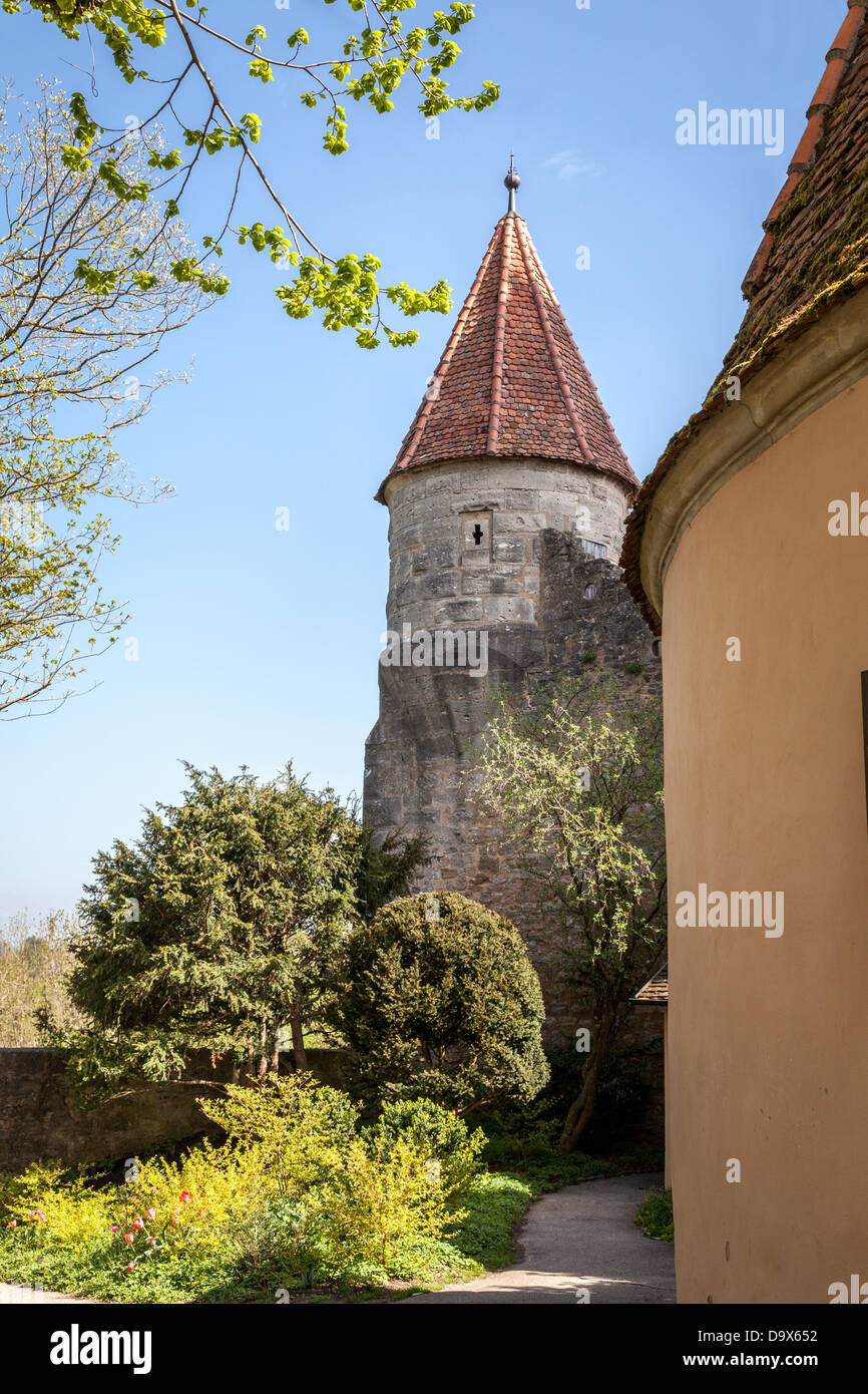 Old Town gateway and tower, Rothenburg ob der Tauber, Germany, Europe ...