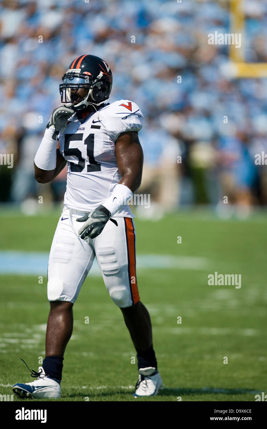Virginia Cavaliers linebacker Clint Sintim (51) at Kenan Memorial ...