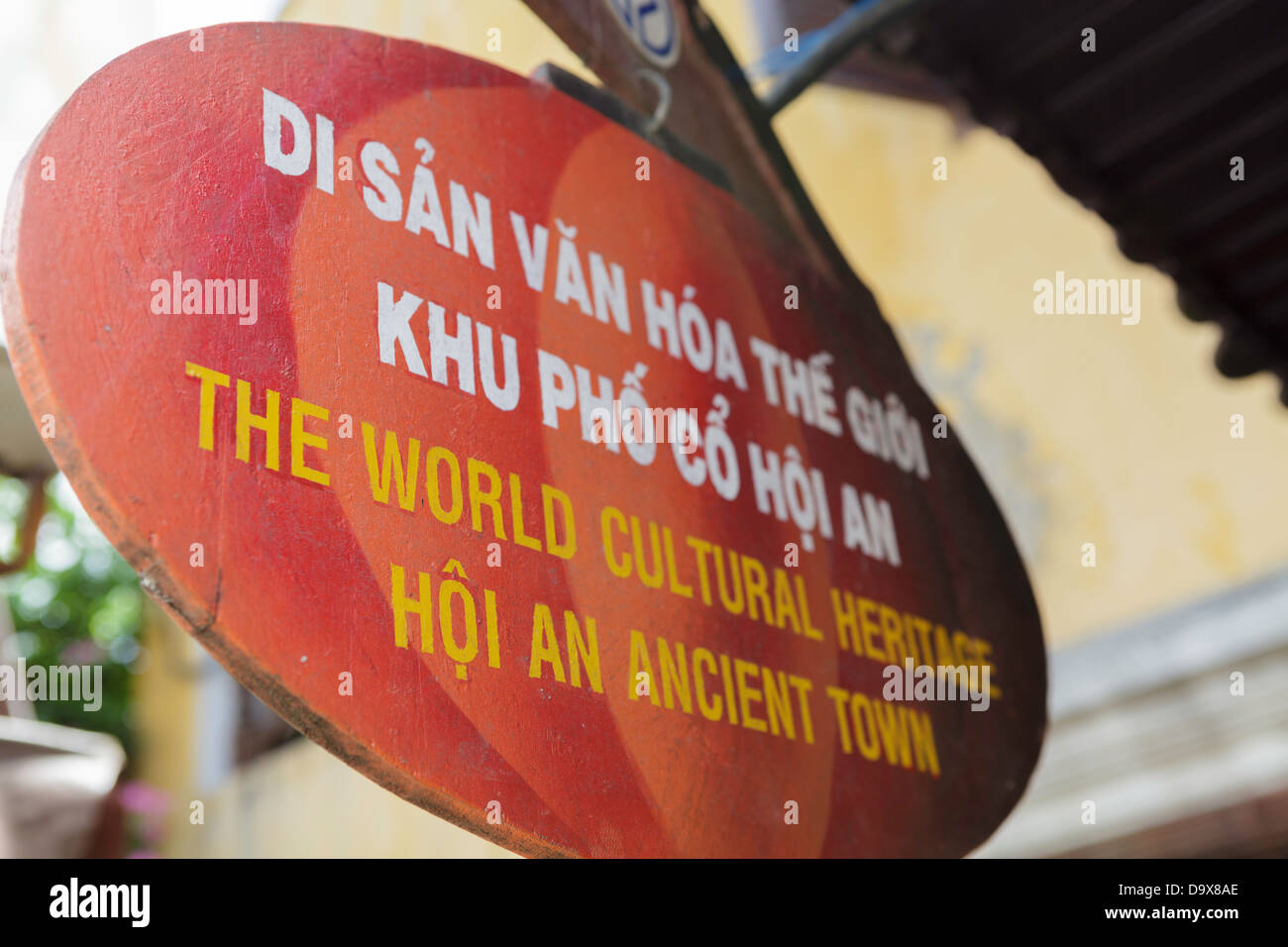 A sign at the entry of Hoi An's Ancient Town, Hoi An, Vietnam, South ...