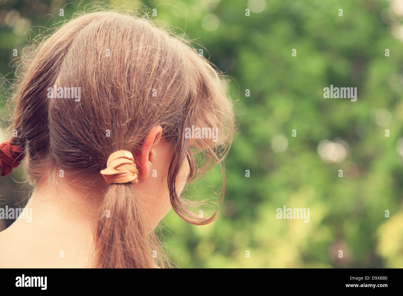 Two ponytails hi-res stock photography and images - Alamy