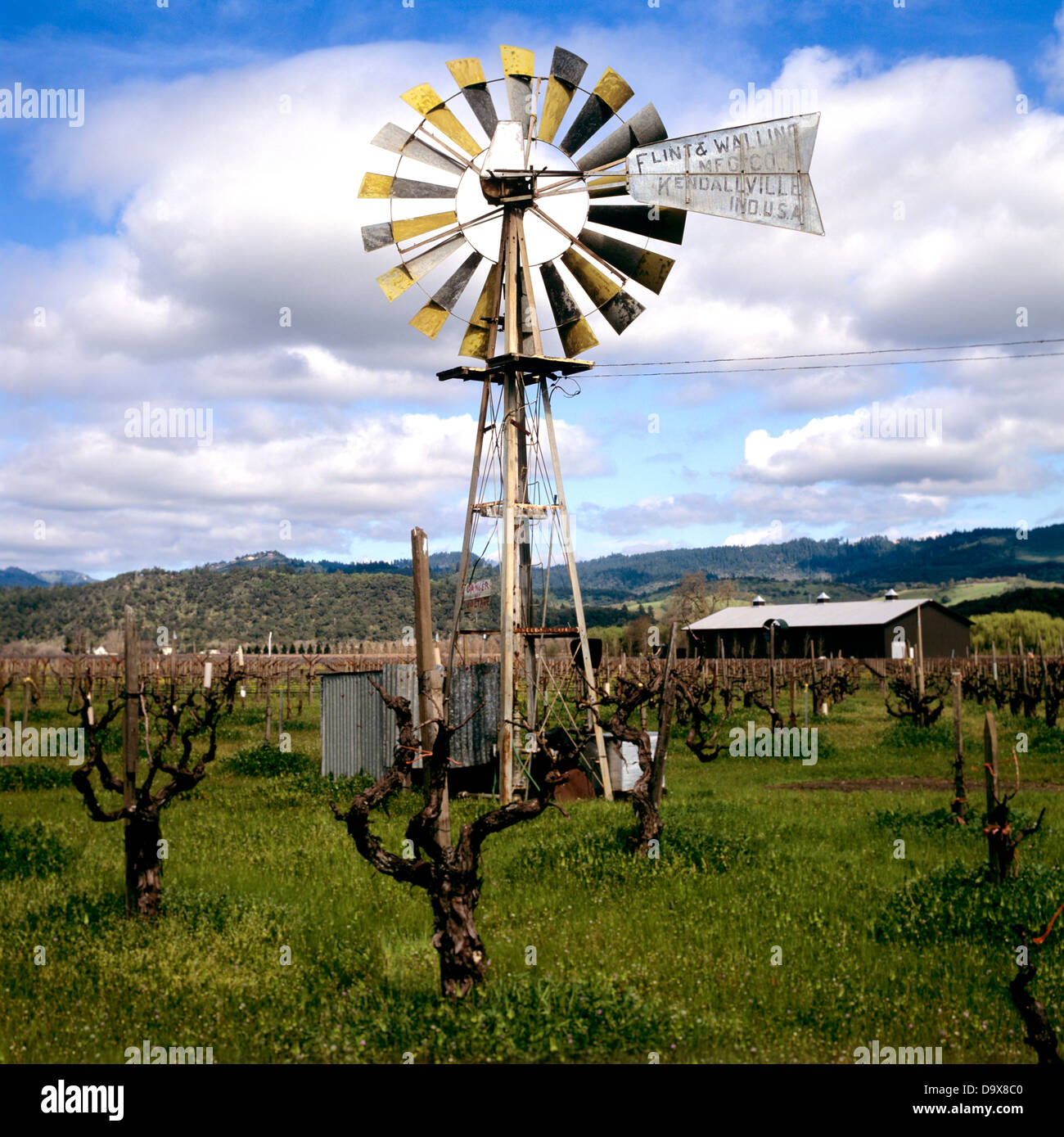 Napa valley windmill hi-res stock photography and images - Alamy