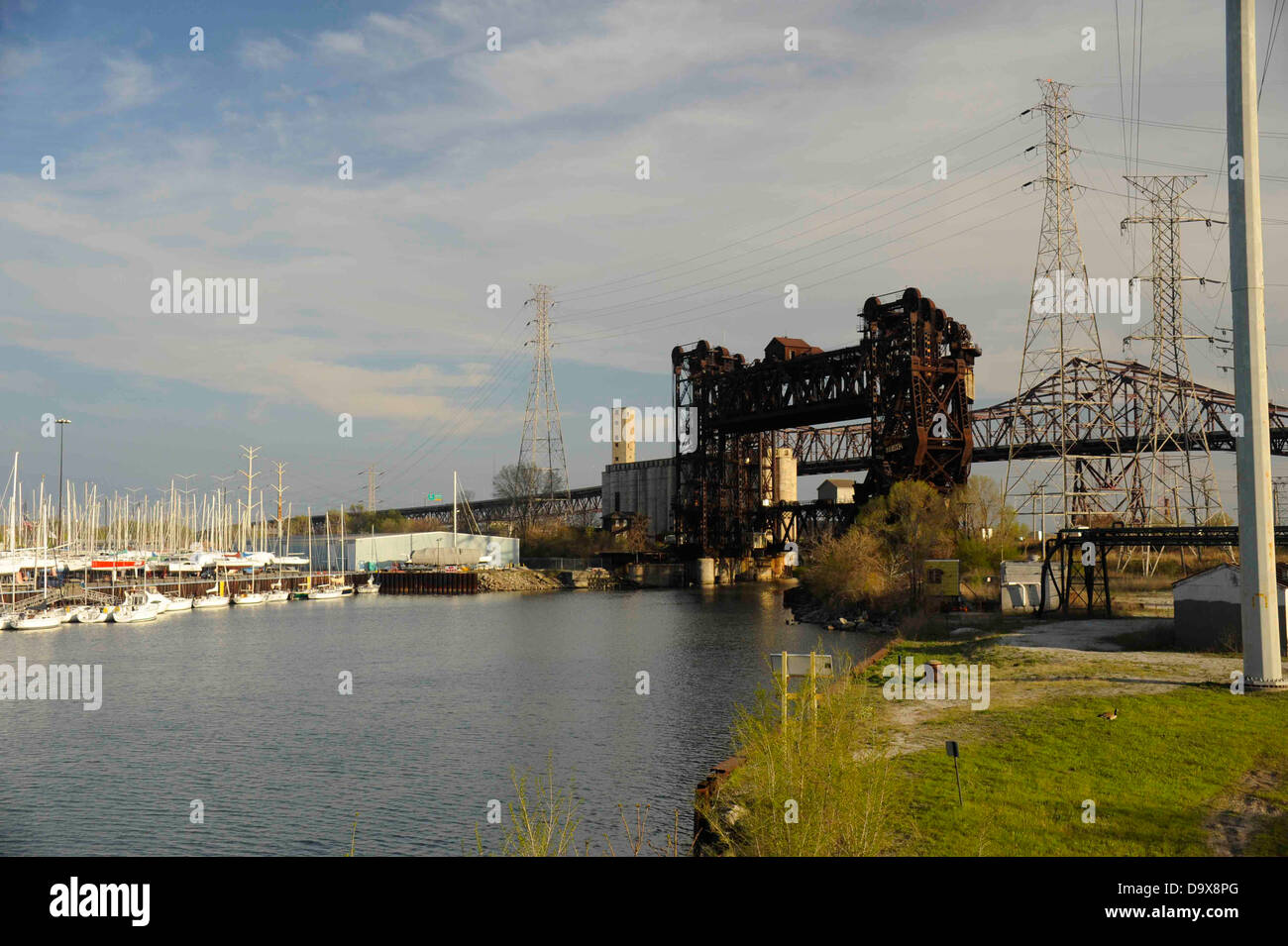 The Chicago Skyway Bridge over the Calumet River, Chicago, Illinois ...
