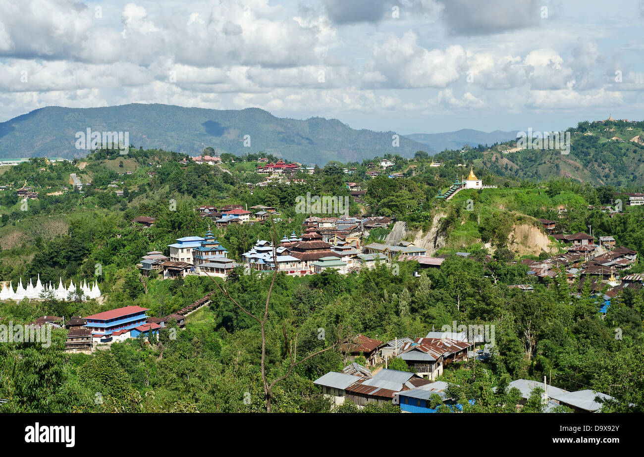 Namhsan view,northern Shan,Burma Stock Photo - Alamy