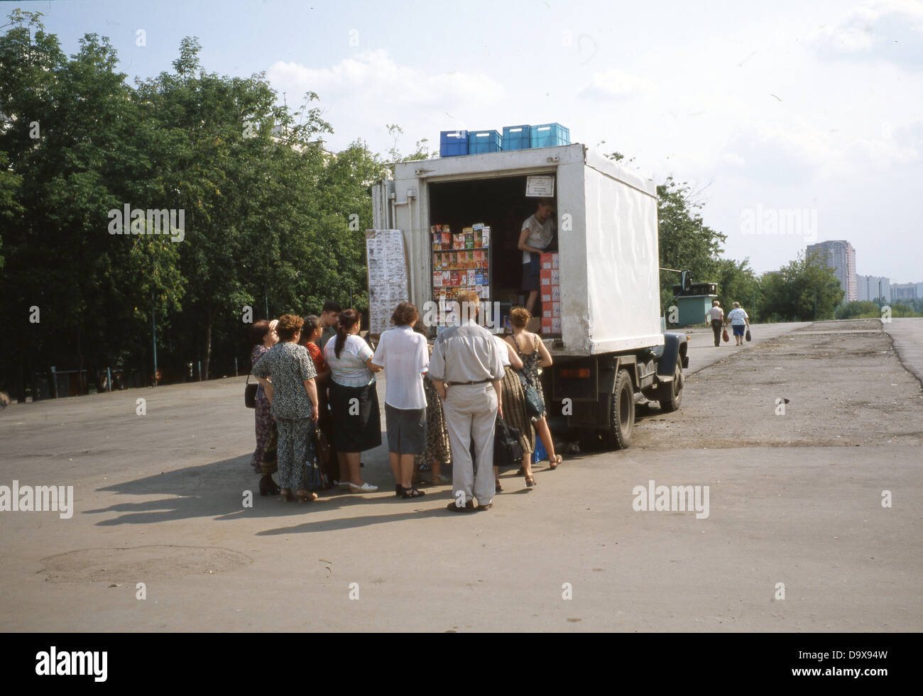 Moscow shop queue hi-res stock photography and images - Alamy