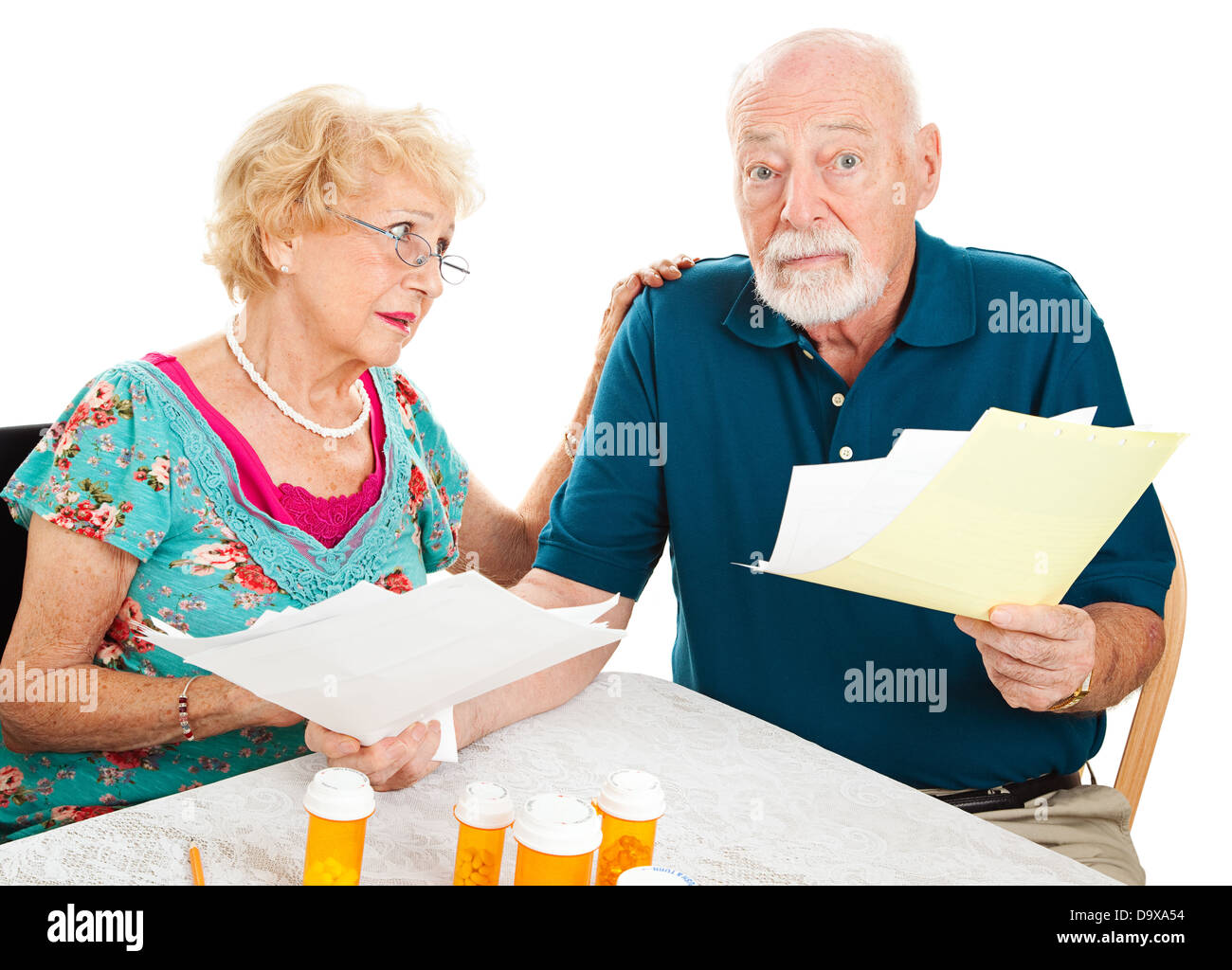Couple going over paperwork hi-res stock photography and images - Alamy