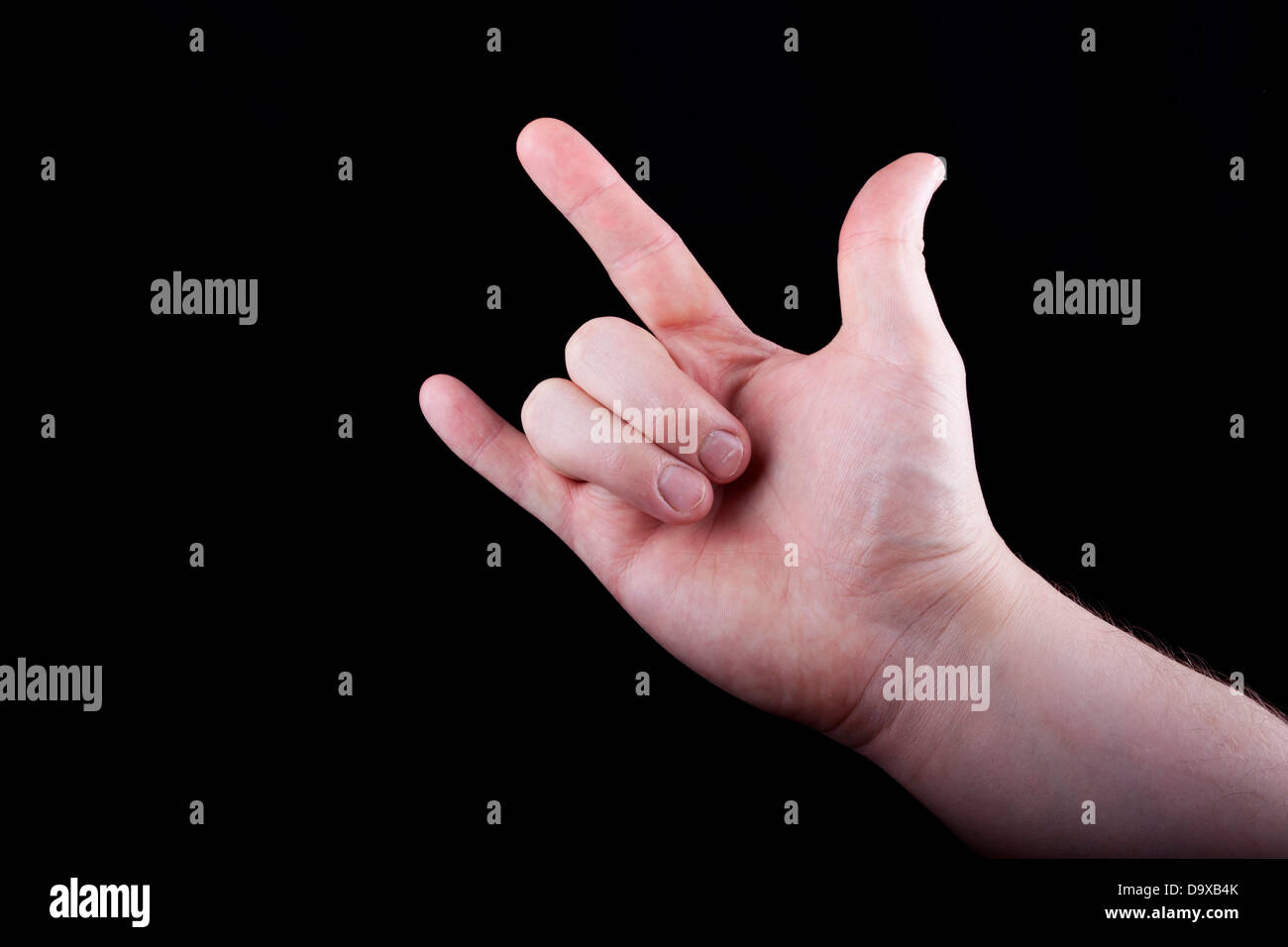 I love you finger sign hi-res stock photography and images - Alamy