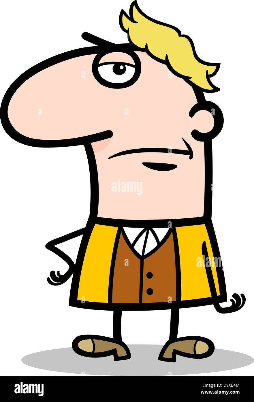 Cartoon calm man hi-res stock photography and images - Alamy